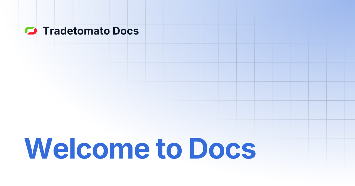 Welcome to Docs | Tradetomato Docs